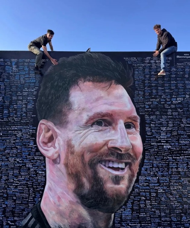 Messi ganha mural gigante na Argentina e agradece | Ge