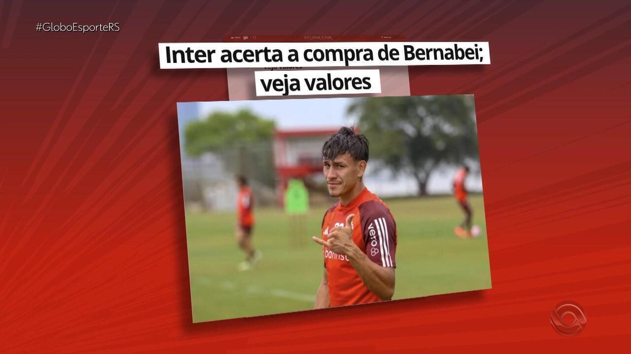 Bernabei se junta ao elenco do Inter e faz primeiro treino em 2025 ...