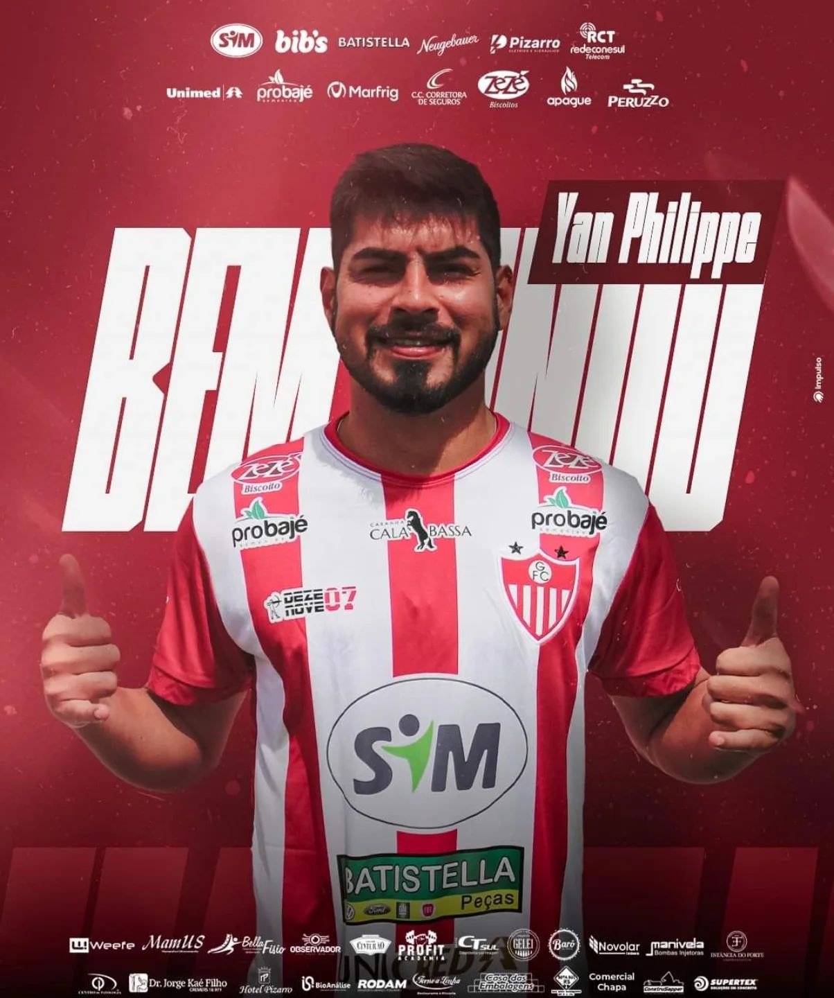 Yan Philippe é anunciado como reforço no Guarany-RS