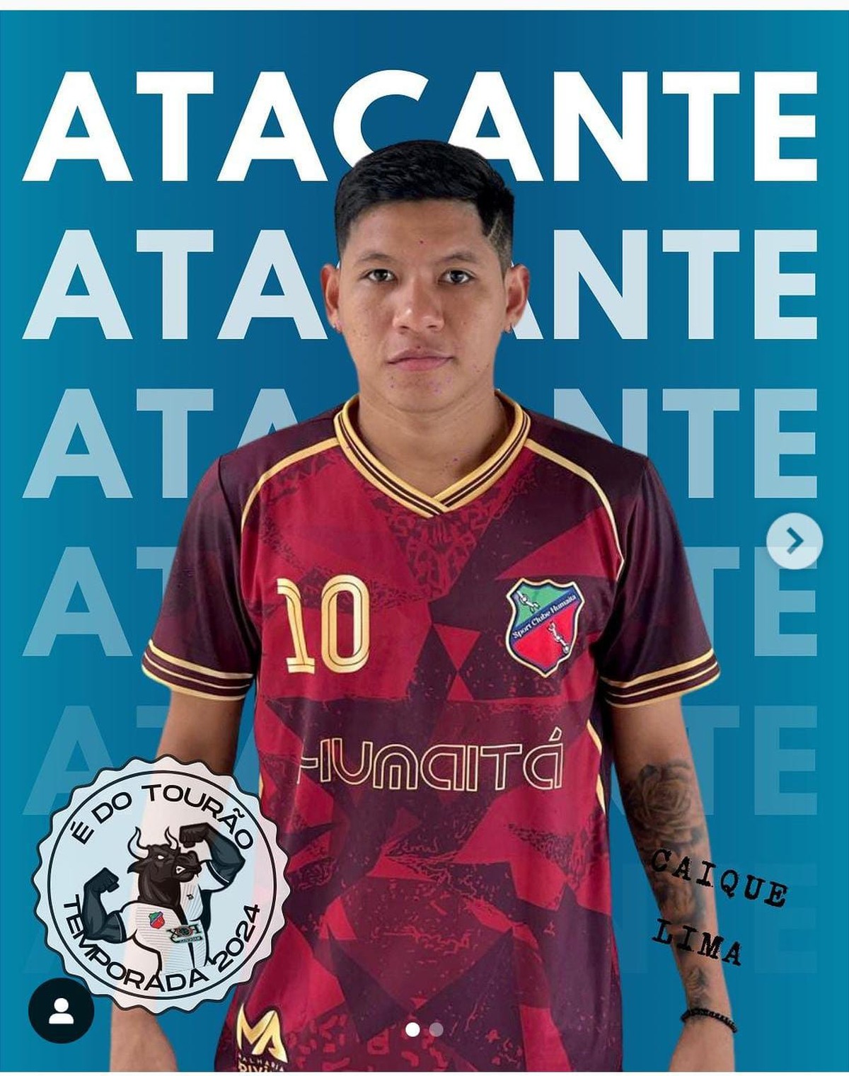 Humaitá anuncia retorno de atacante campeão acreano e confirma mais uma ...
