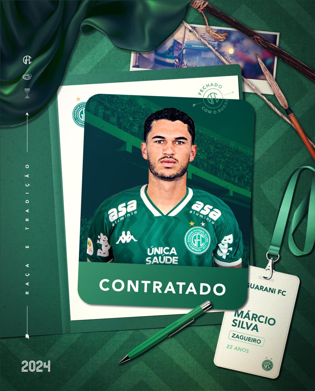 Guarani anuncia zagueiro Márcio Silva e chega a seis reforços ...
