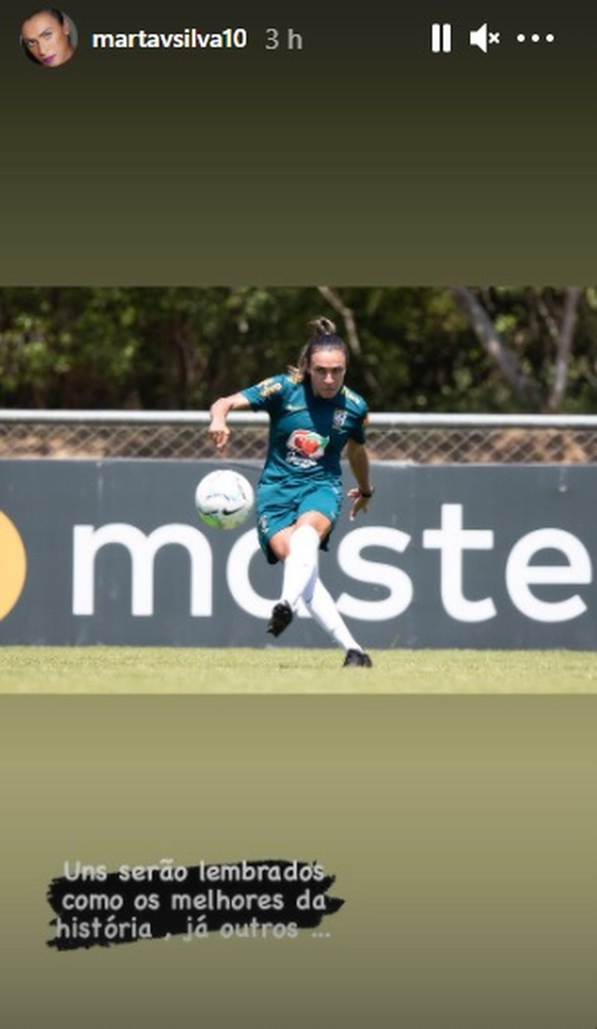 "Uns serão lembrados como os melhores da história. Já outros...", diz ...