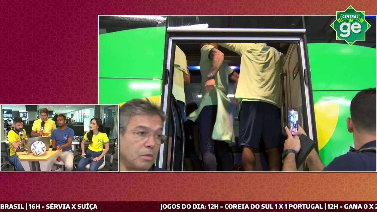Com Neymar, jogadores da Seleção fazem festa em ônibus na chegada para ...