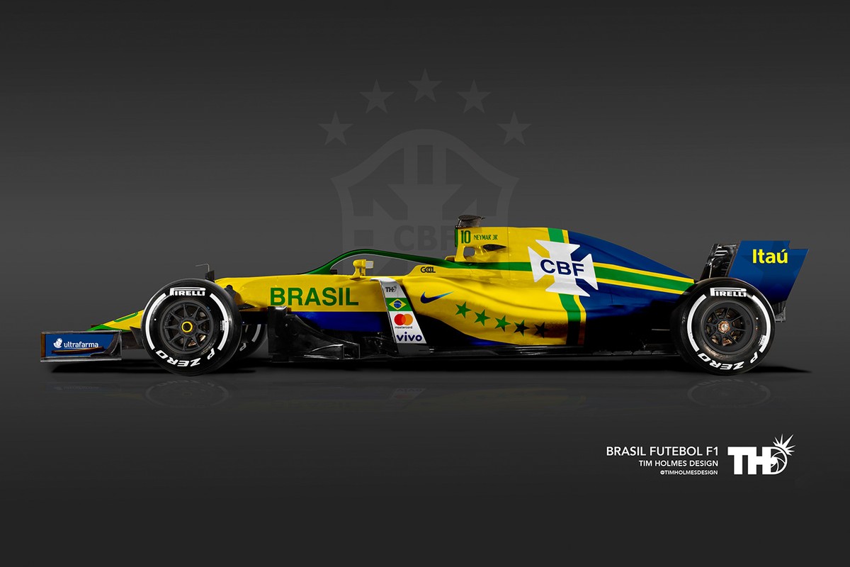 Copa do Mundo de F1: designer aplica cores das seleções em carros da ...