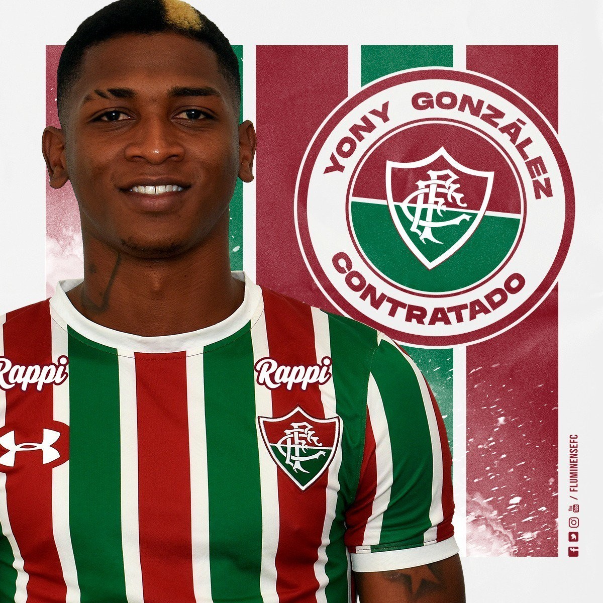 Fluminense anuncia oficialmente o "Ligeirinho" Yony González, ex-Junior ...