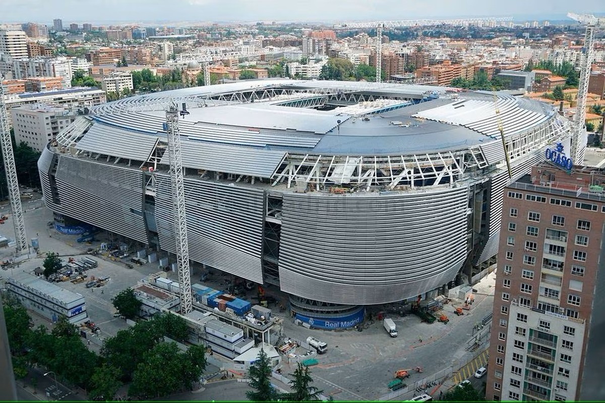 Real Madrid divulga novas imagens de reforma do Santiago Bernabéu; veja ...