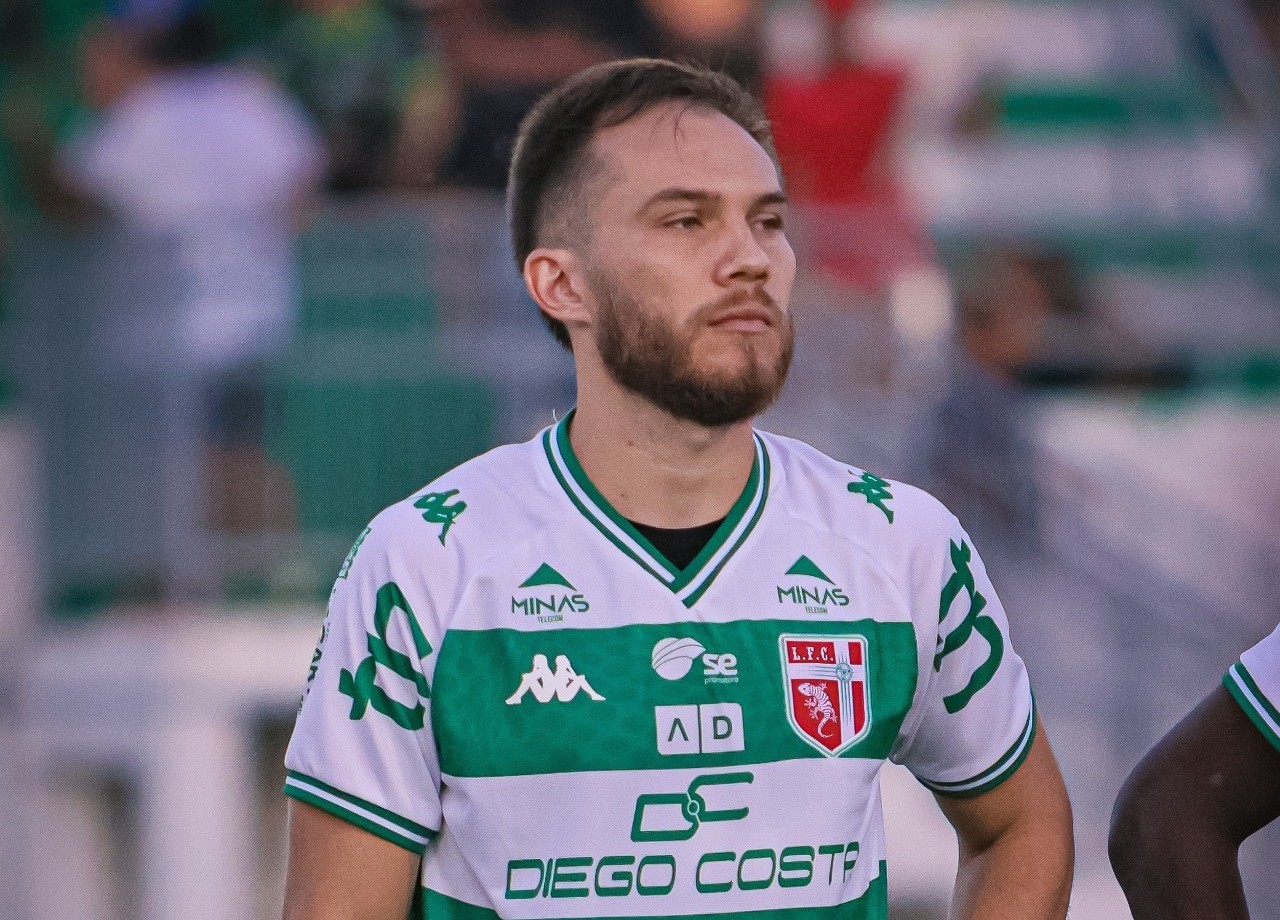 Lucas Bessa celebra gol na estreia, mas lamenta tropeço do Lagarto | Ge