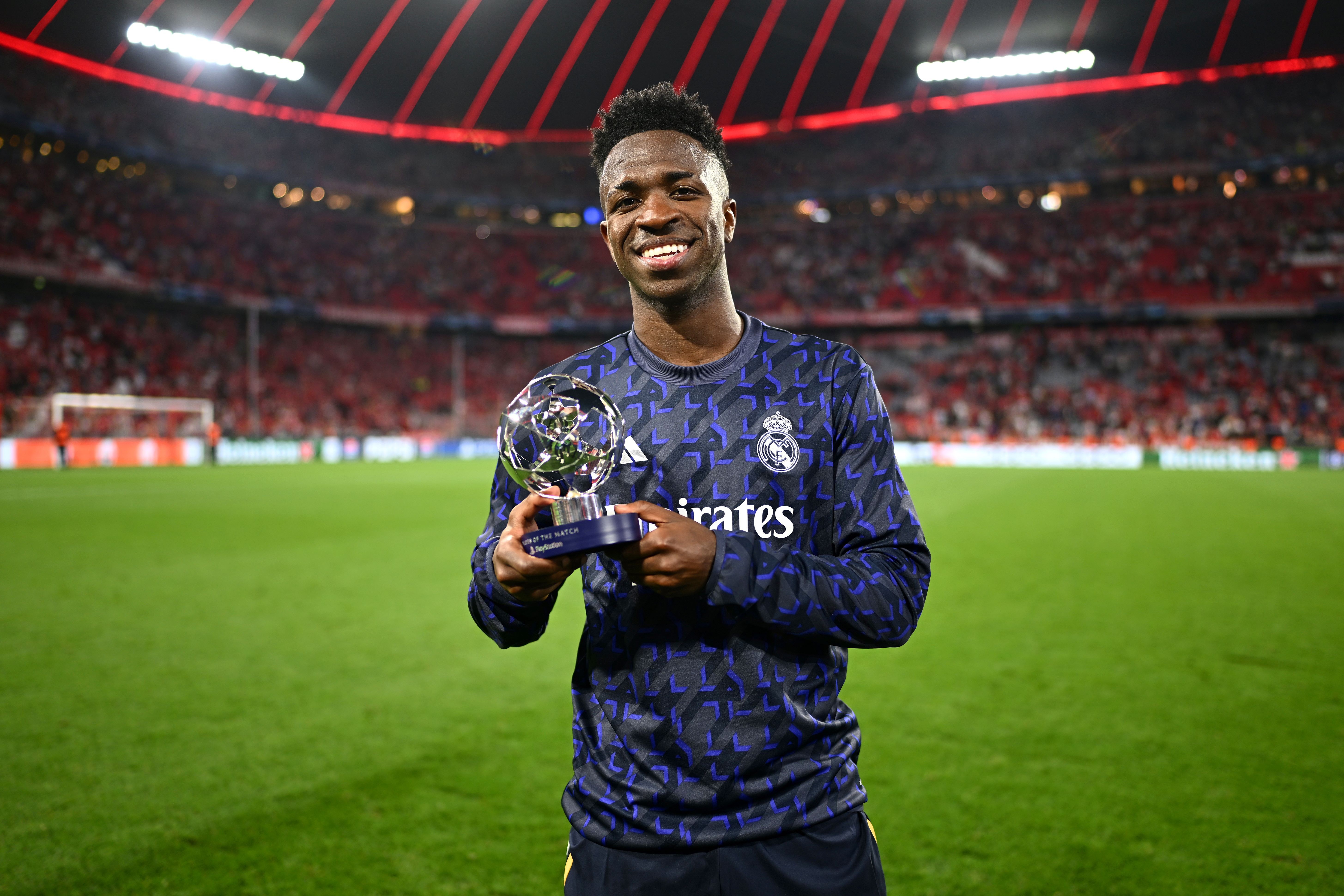 Vini Jr. é eleito melhor de Bayern x Real Madrid e diz: "Apenas ...