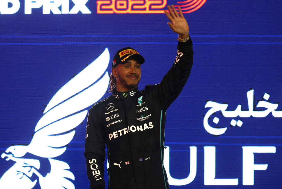 Hamilton celebra pódio no GP do Bahrein: "Memorável" | fórmula 1 | ge