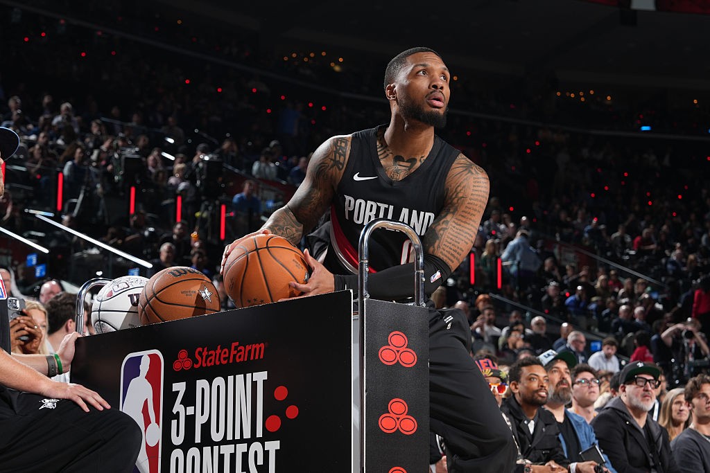 NBA: Damian Lillard vence o torneio de 3 pontos pela 3ª vez e se iguala ...