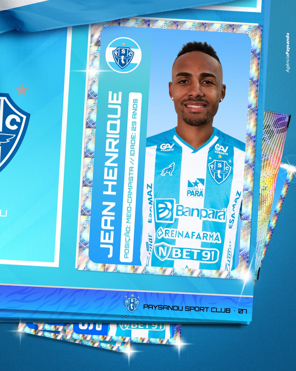 Paysandu anuncia a contratação do volante Jean Henrique | paysandu | ge