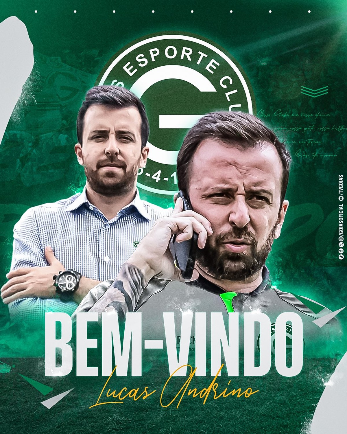 Goiás oficializa contratação do diretor Lucas Andrino, ex-São Bernardo ...
