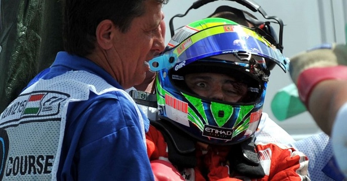 Nove anos depois, Felipe Massa relembra acidente com imagem chocante