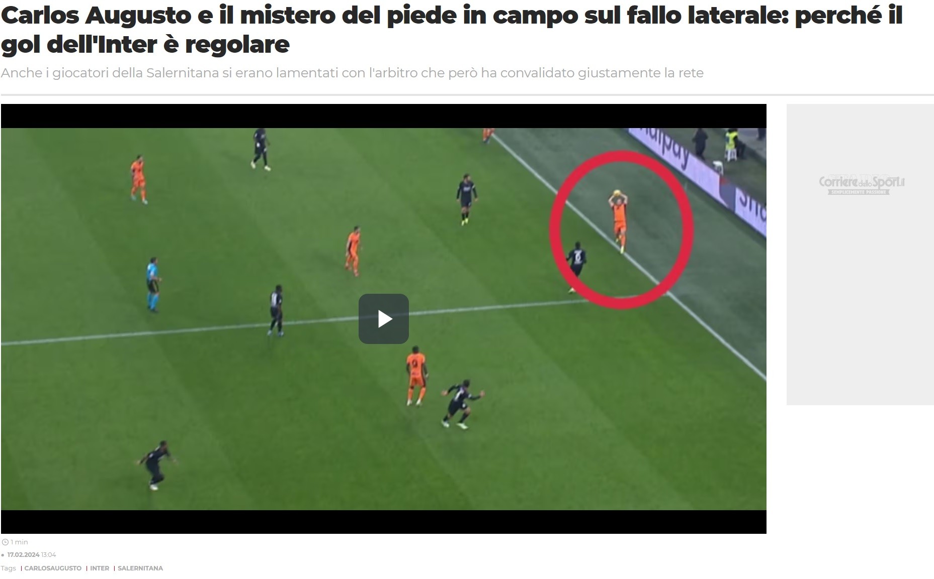 Carlos Augusto quebra marca de 13 anos pela Inter de Milão e ganha ...