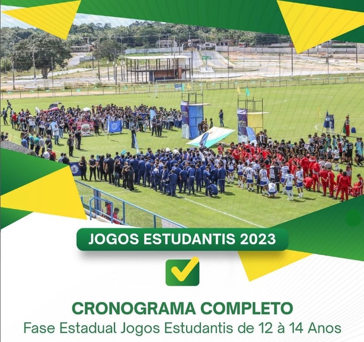 Cronograma completo da Fase Estadual dos Jogos Estudantis de 12 a 14 ...