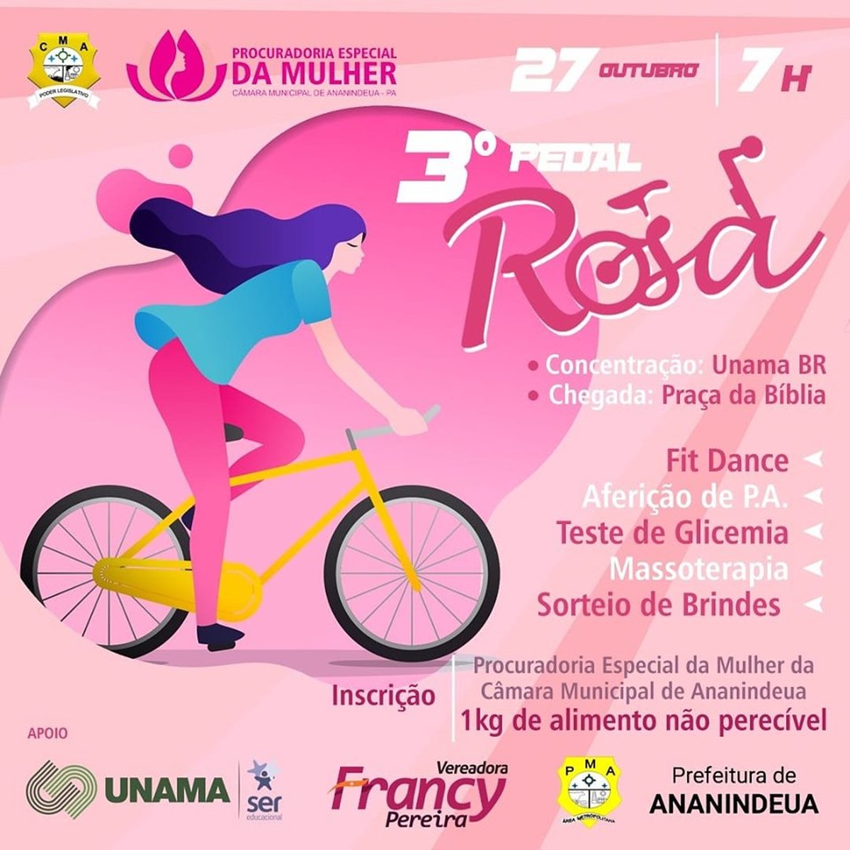 Inscrições para a terceira edição do Pedal Rosa estão abertas | pa | ge