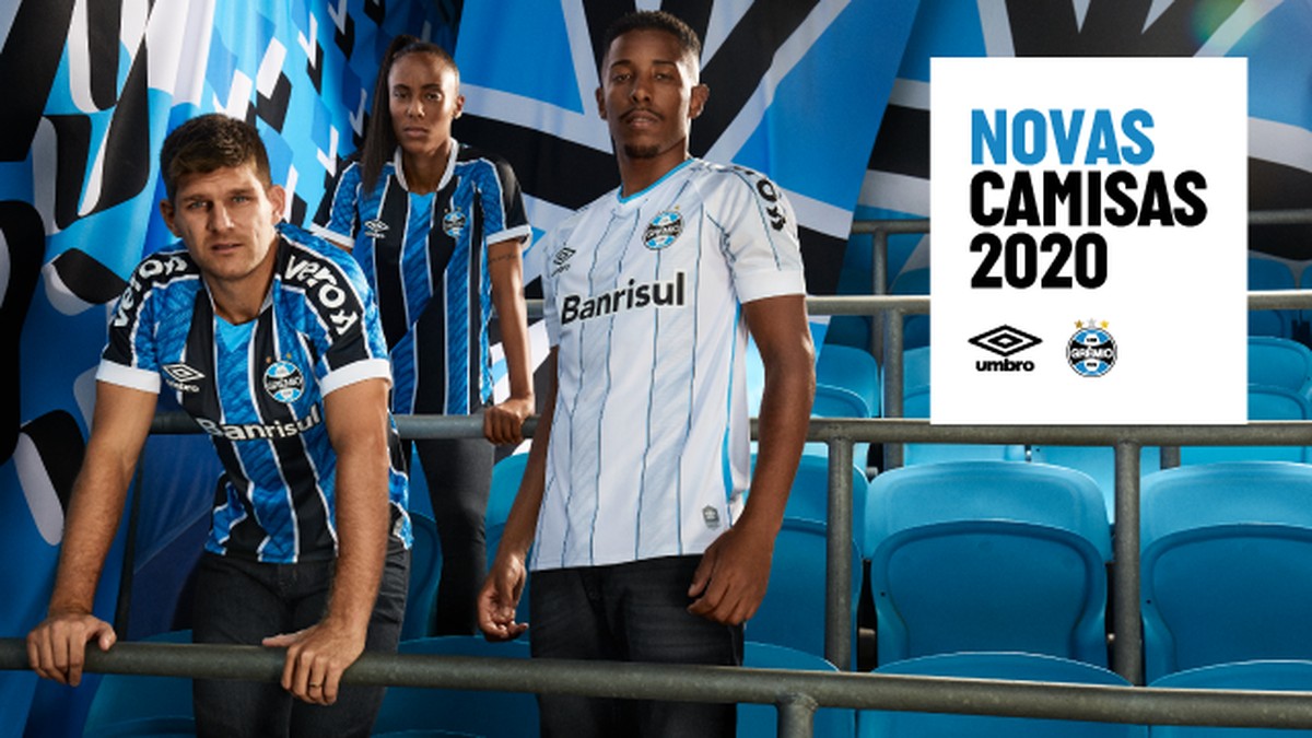 Grêmio lança uniformes e tem camisa branca listrada para 2020; veja ...