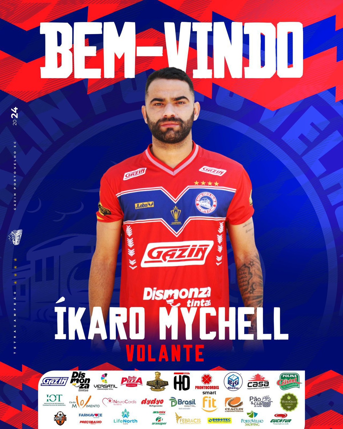 Porto Velho reforça elenco com contratação do volante Íkaro Mychell ...
