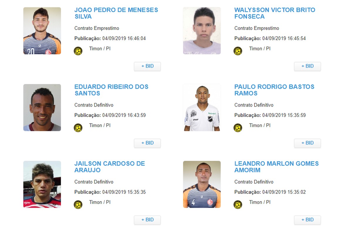 Eduardo e Bismarck aparecem no BID, e Timon contará com força máxima ...