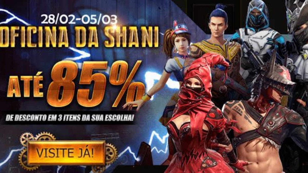Free Fire: evento Oficina da Shani dá desconto em skins de armas e mais ...