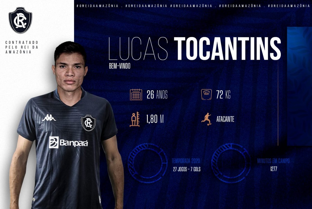 Lucas Tocantins é oficializado no Remo e tem chegada marcada para esta ...