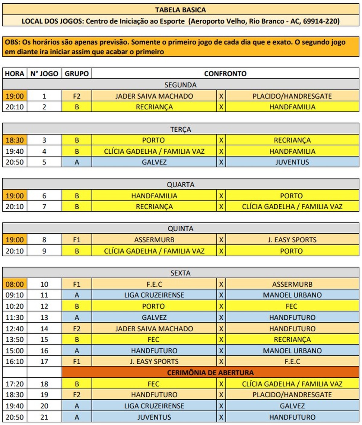 Com 16 times confirmados, Campeonato Acreano de Handebol começa nesta ...