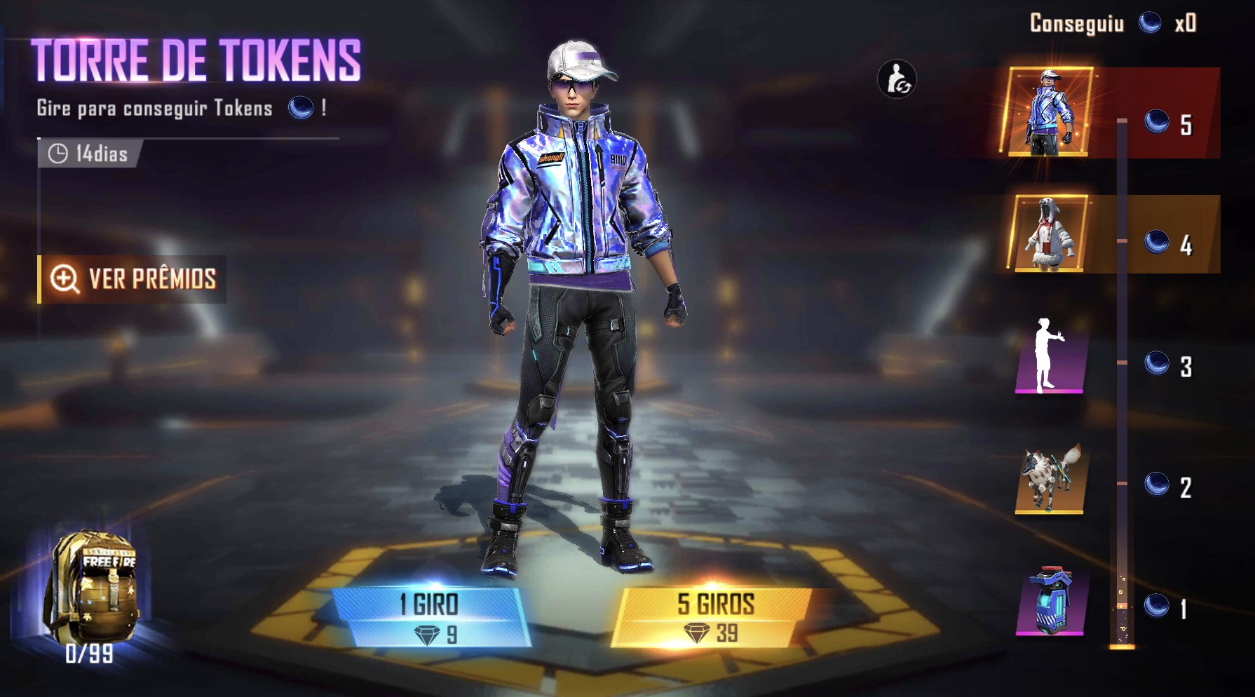 Free Fire: Torre de Tokens tem novo punho Soco Infinito e skin inédita