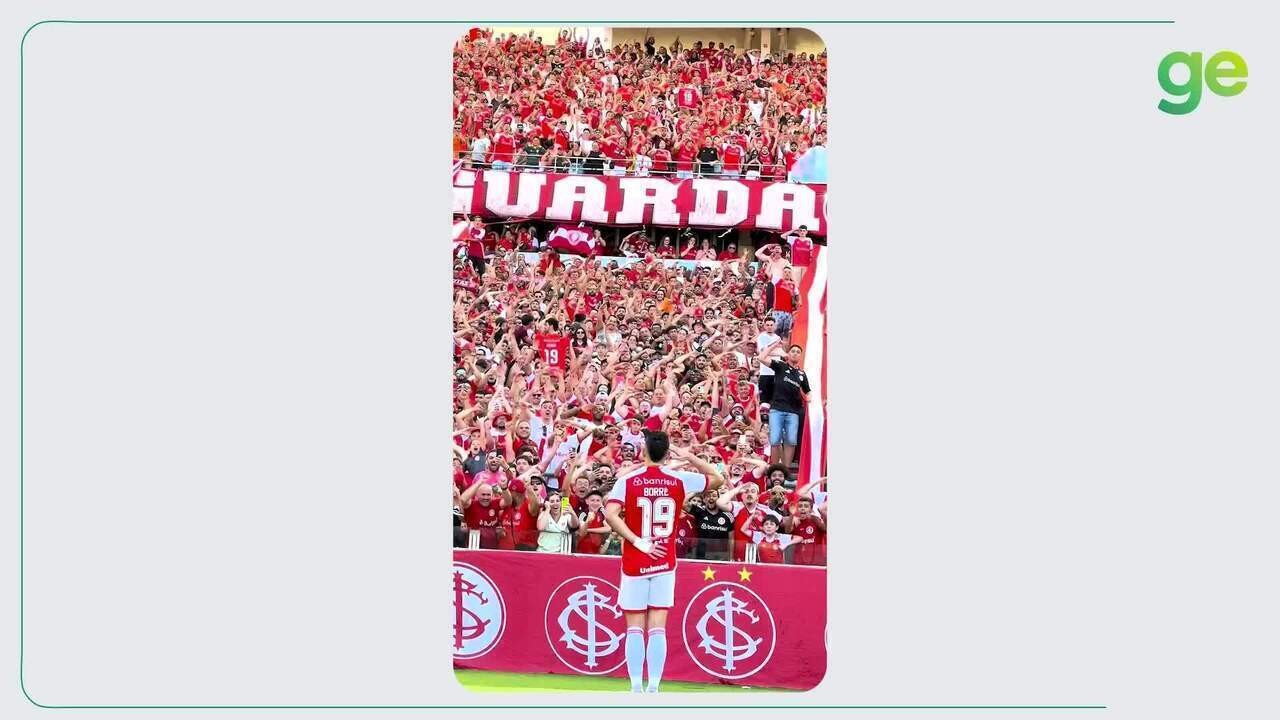 Torcida do Inter comemora com Borré gol no Beira-Rio; entenda a foto | Ge