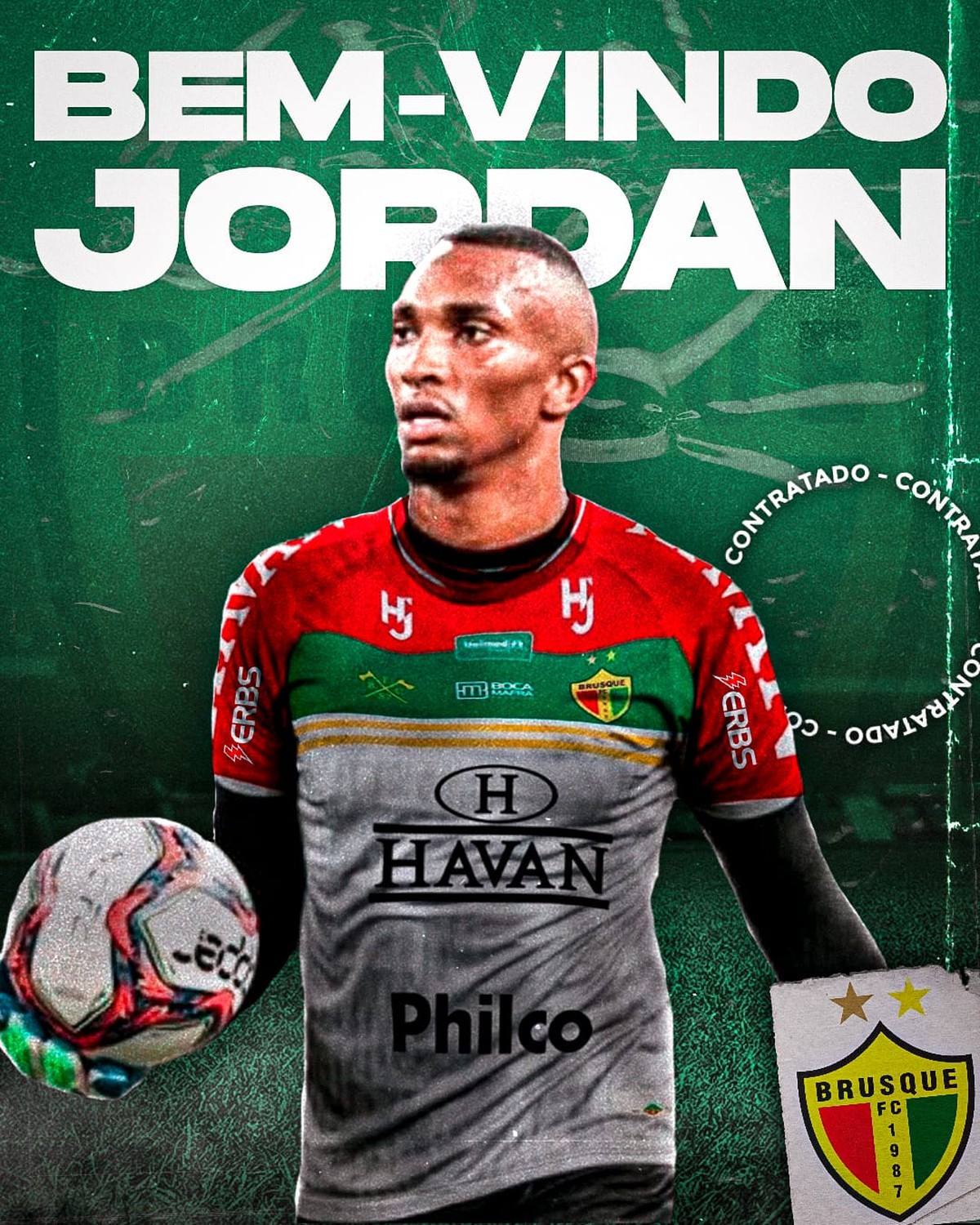 Brusque oficializa goleiro Jordan | brusque | ge