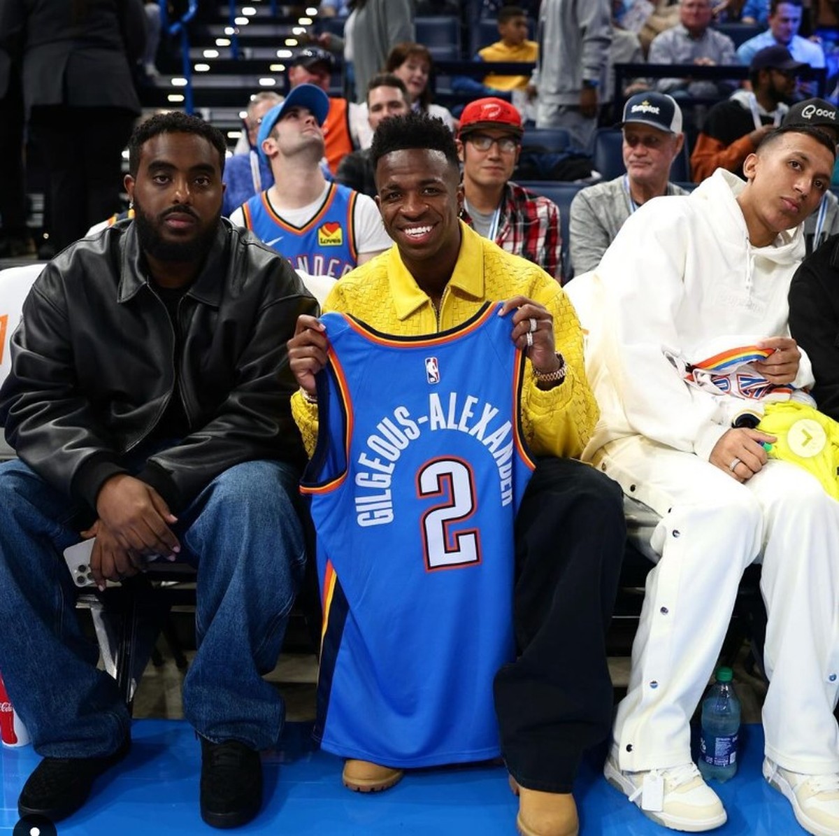 Vinicius Junior marca presença em jogo entre Thunder e Clippers | nba | ge