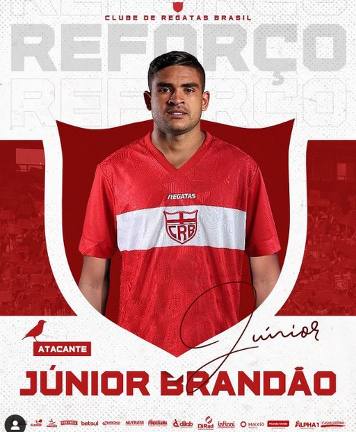 Com Júnior Brandão, CRB chega a 25 contratações na temporada de 2021 ...