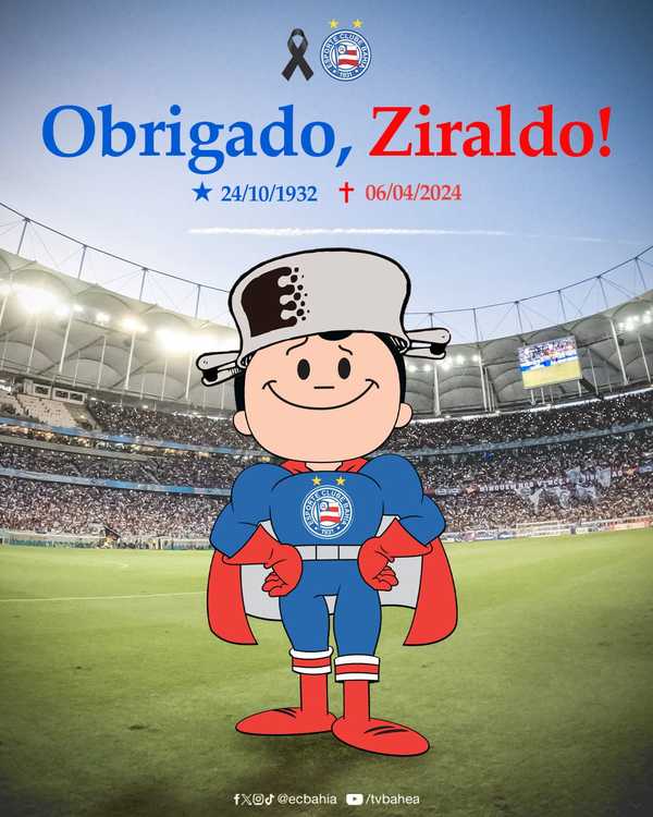 Ziraldo desenhou o Super-Homem, mascote do Bahia | bahia | ge