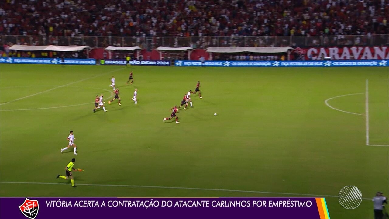 Vitória anuncia chegada do atacante Carlinhos, emprestado pelo Flamengo ...