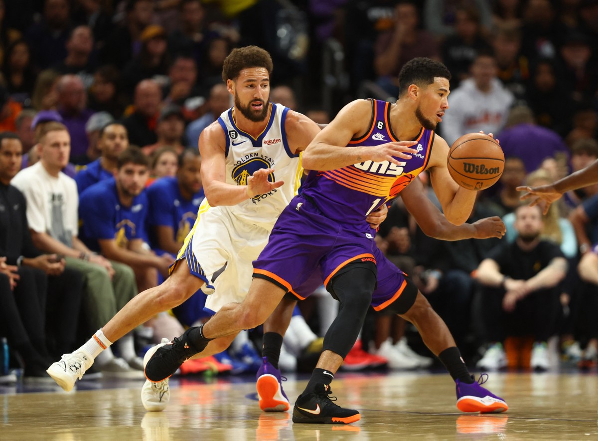 Klay Thompson é ejetado, e Suns nocauteiam Warriors no Arizona | nba | ge