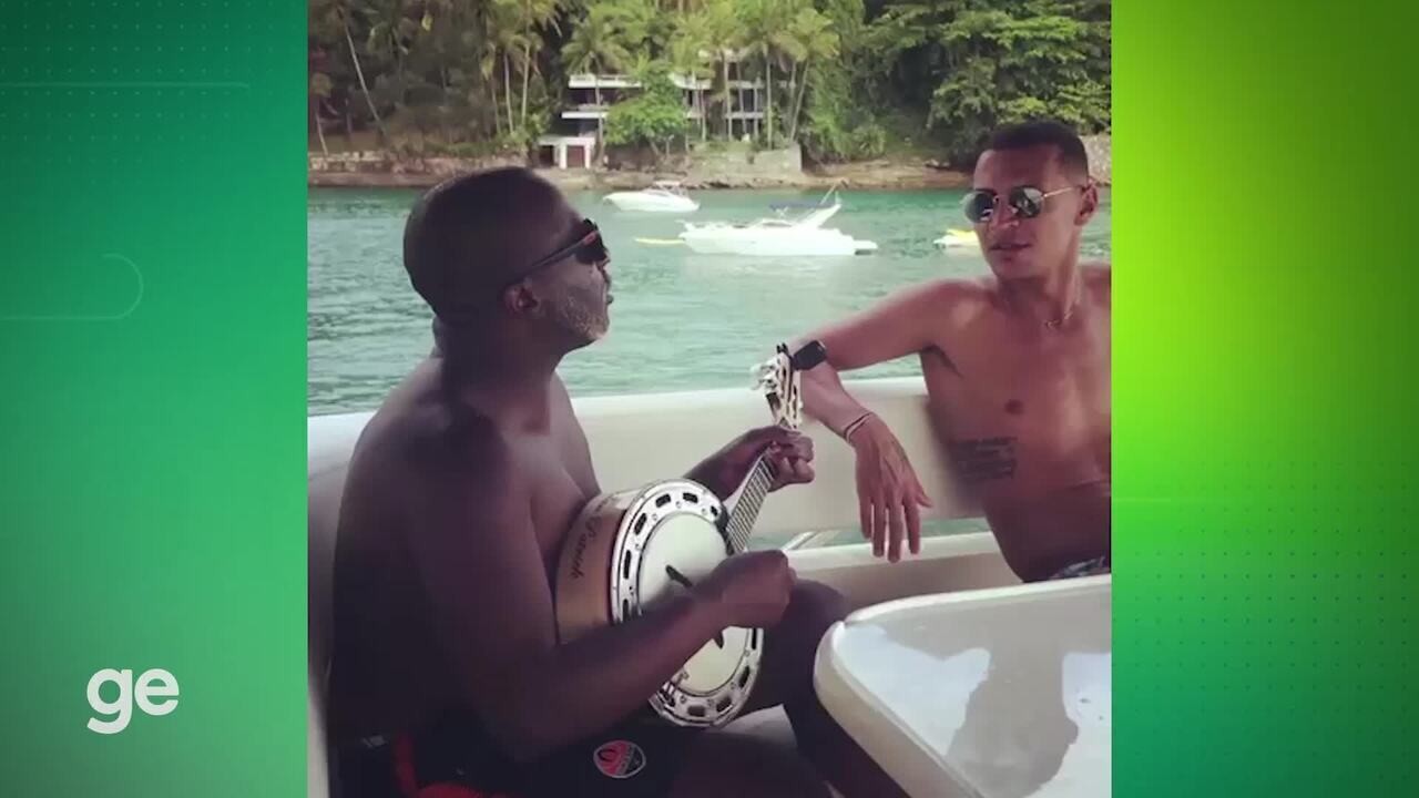 Maestro do Inter, Alan Patrick dita o ritmo também fora de campo e se arrisca no samba