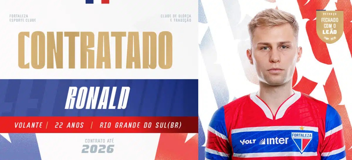 Fortaleza anuncia volante Ronald Falkoski | Ge