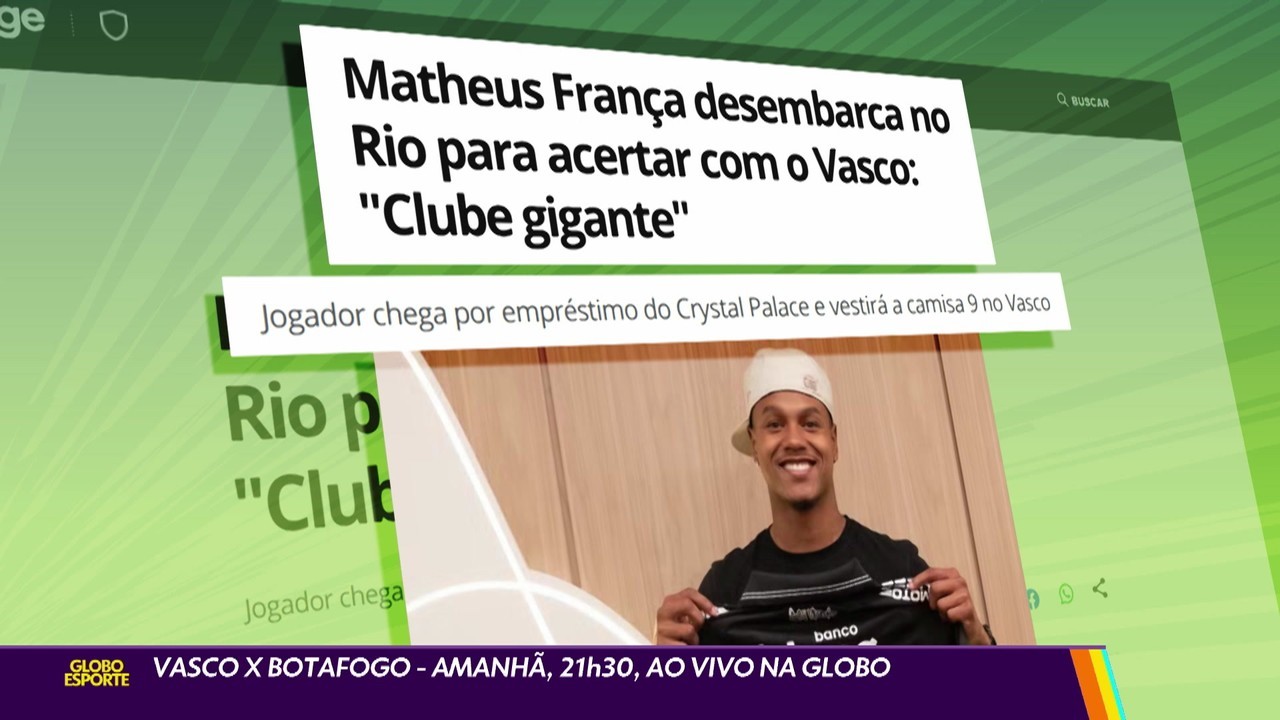 Robert Renan é registrado no BID e já pode estrear pelo Vasco no ...