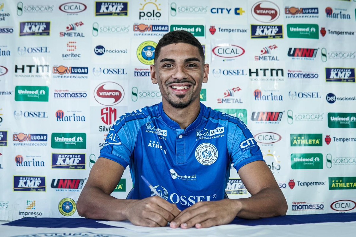 São Bento apresenta o zagueiro Lucas Adell para a Copa Paulista | são bento | ge