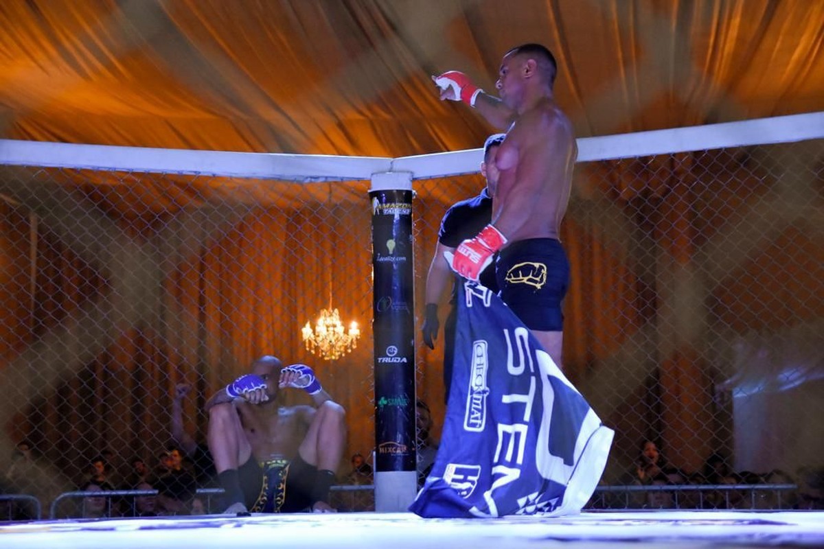 Sargento da PM, Anderson “Choque” defende cinturão do Skull Champions ...