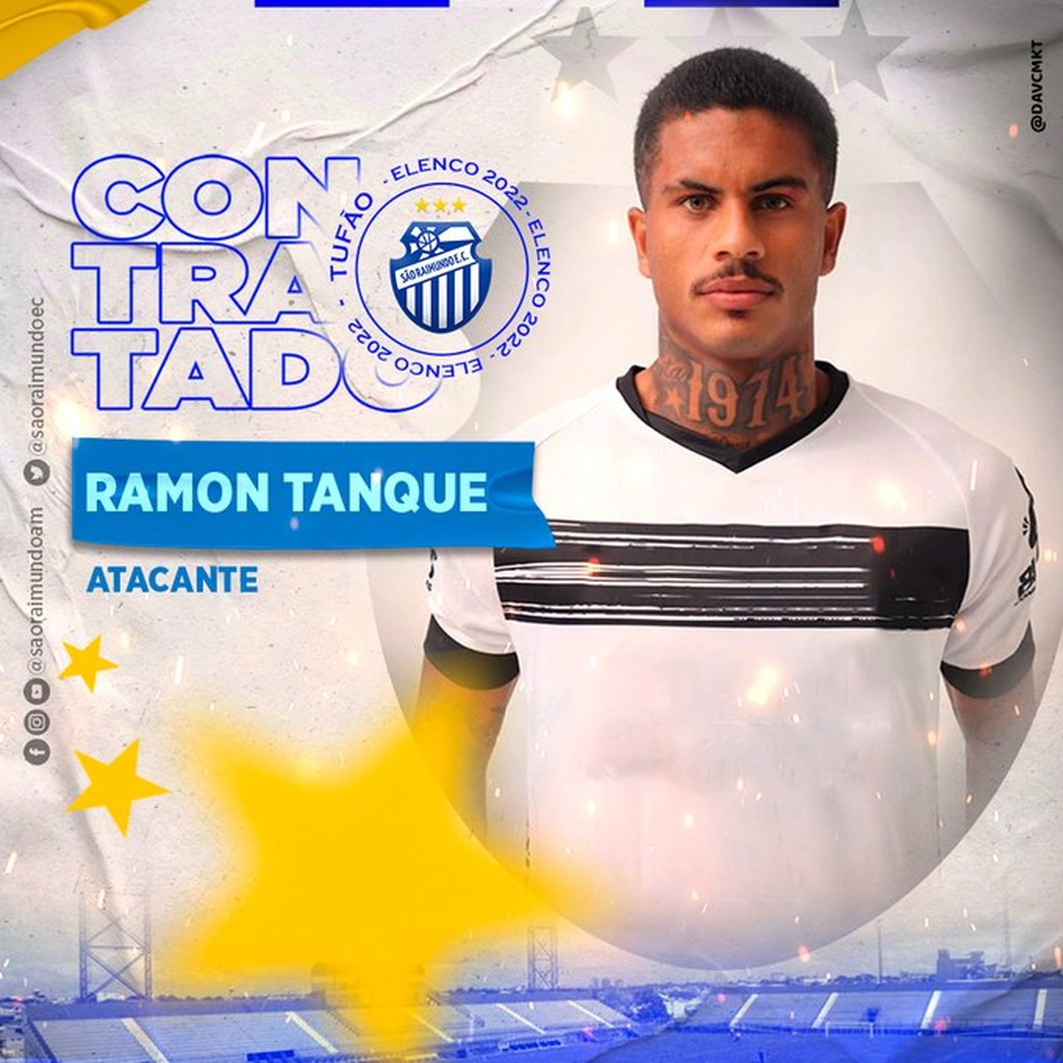 São Raimundo contrata atacante Ramon Tanque | são raimundo-am | ge