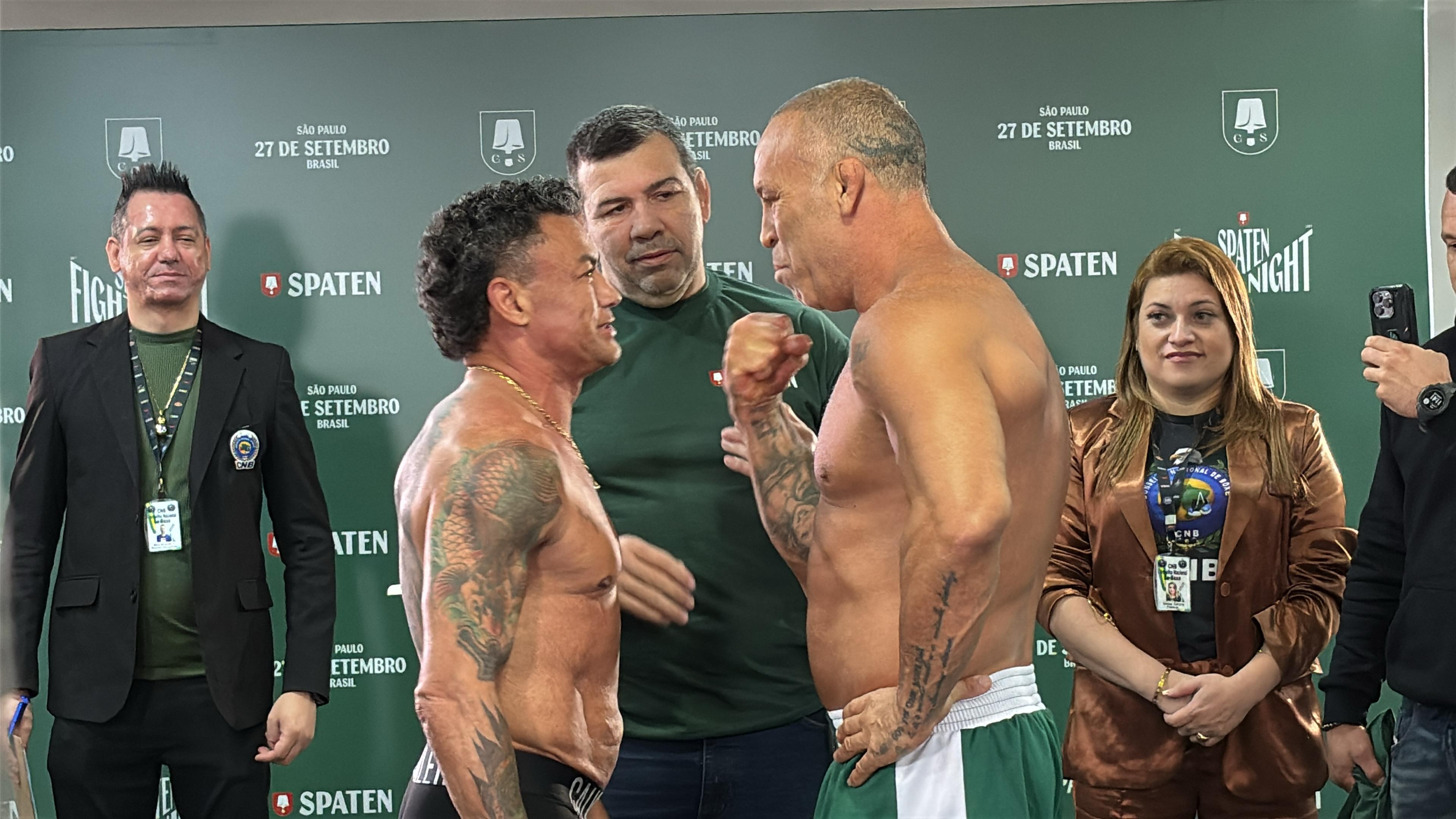 Com 20kg de diferença, Popó e Wanderlei batem pesos combinados | Ge