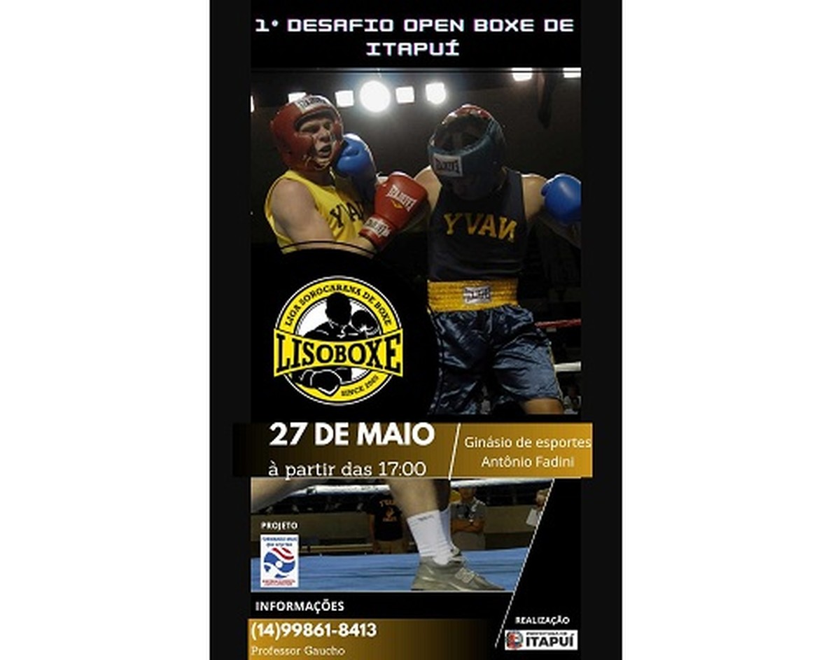 Sábado será realizado o 1º Desafio Open Boxe de Itapuí | blog do daniel ...