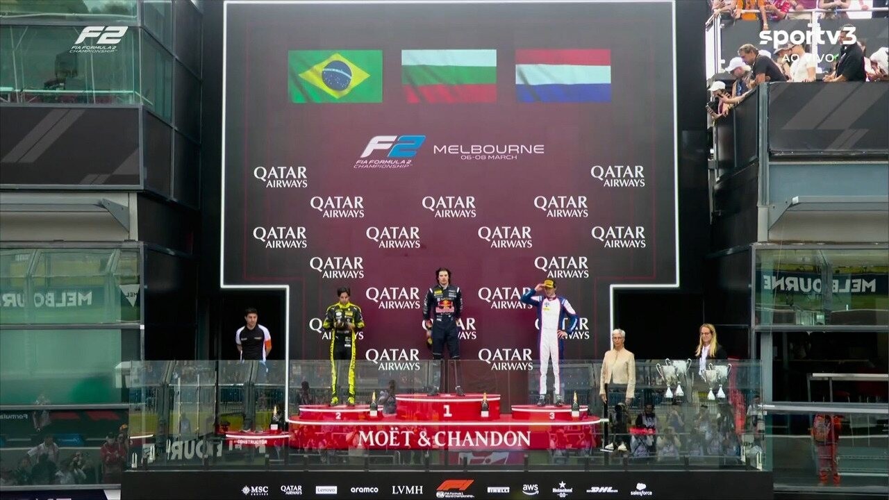 Câmara estreia com pódio em corrida principal da F2 na Austrália | Ge