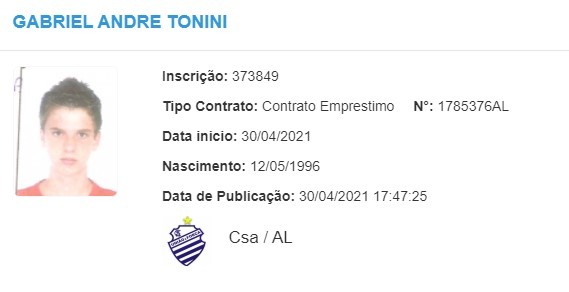 Com Wellington e Gabriel Tonini, CSA chega a 19 contratações na temporada