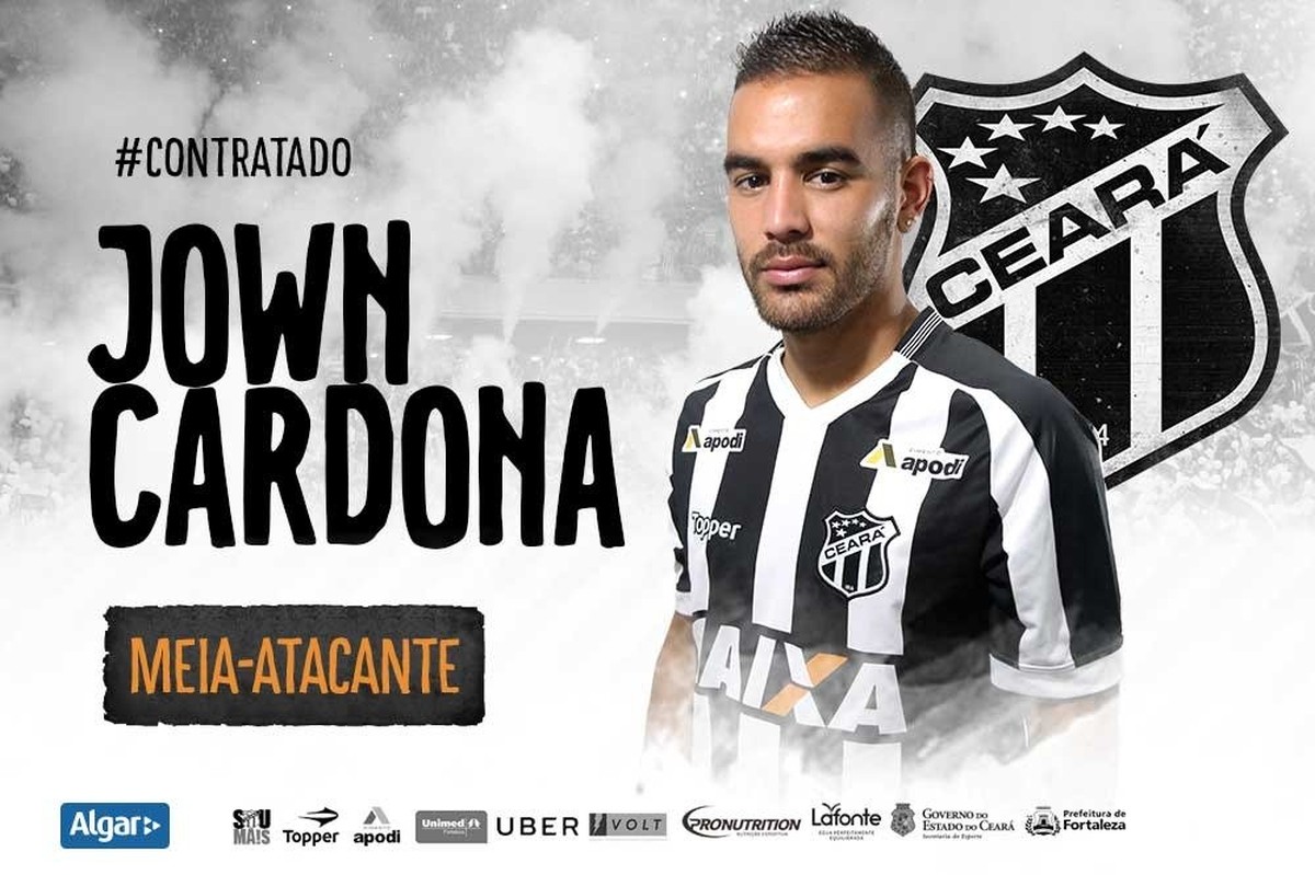 Colombiano Jown Cardona é anunciado pelo Ceará para Série A do ...