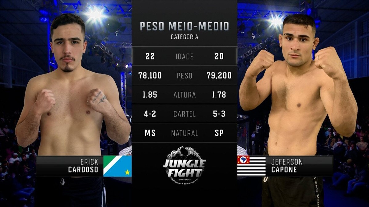 Erick Cardoso, de Aquidauana, vence Jungle Fight contra Capone | ms | ge