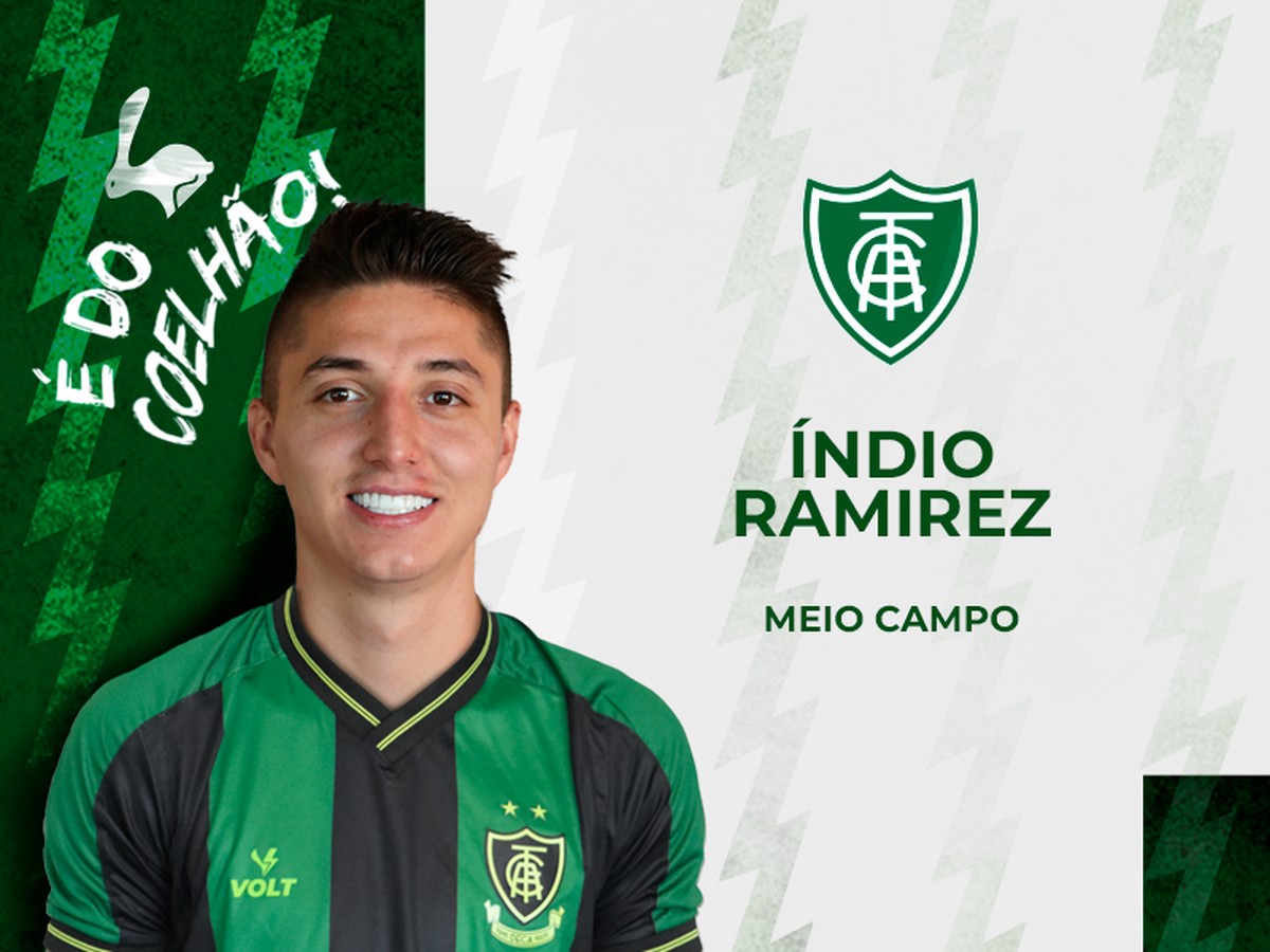 América-MG oficializa contratação do meia-atacante colombiano Índio Ramirez