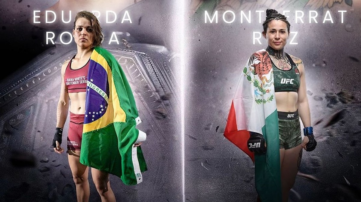 Mudança de adversária: Eduarda 'Ronda' encara mexicana Montserrat Ruiz ...