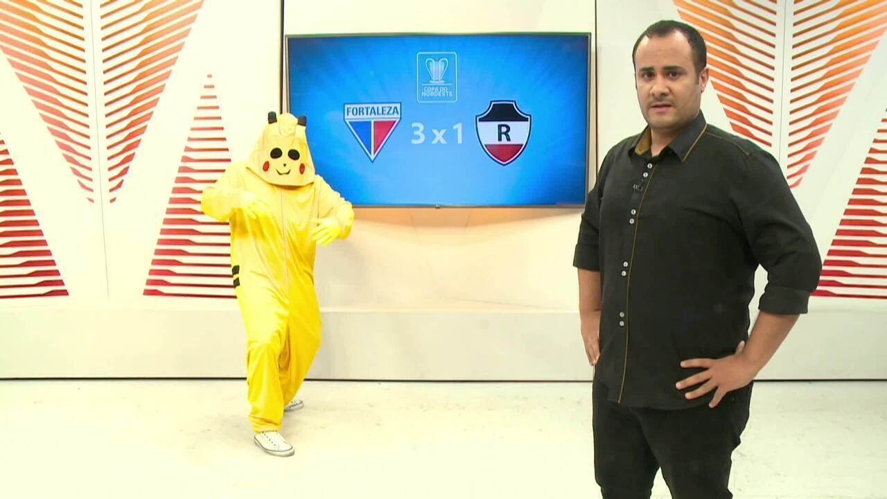 Vai, Pikachu! Personagem "invade" Globo Esporte e celebra vitória do ...