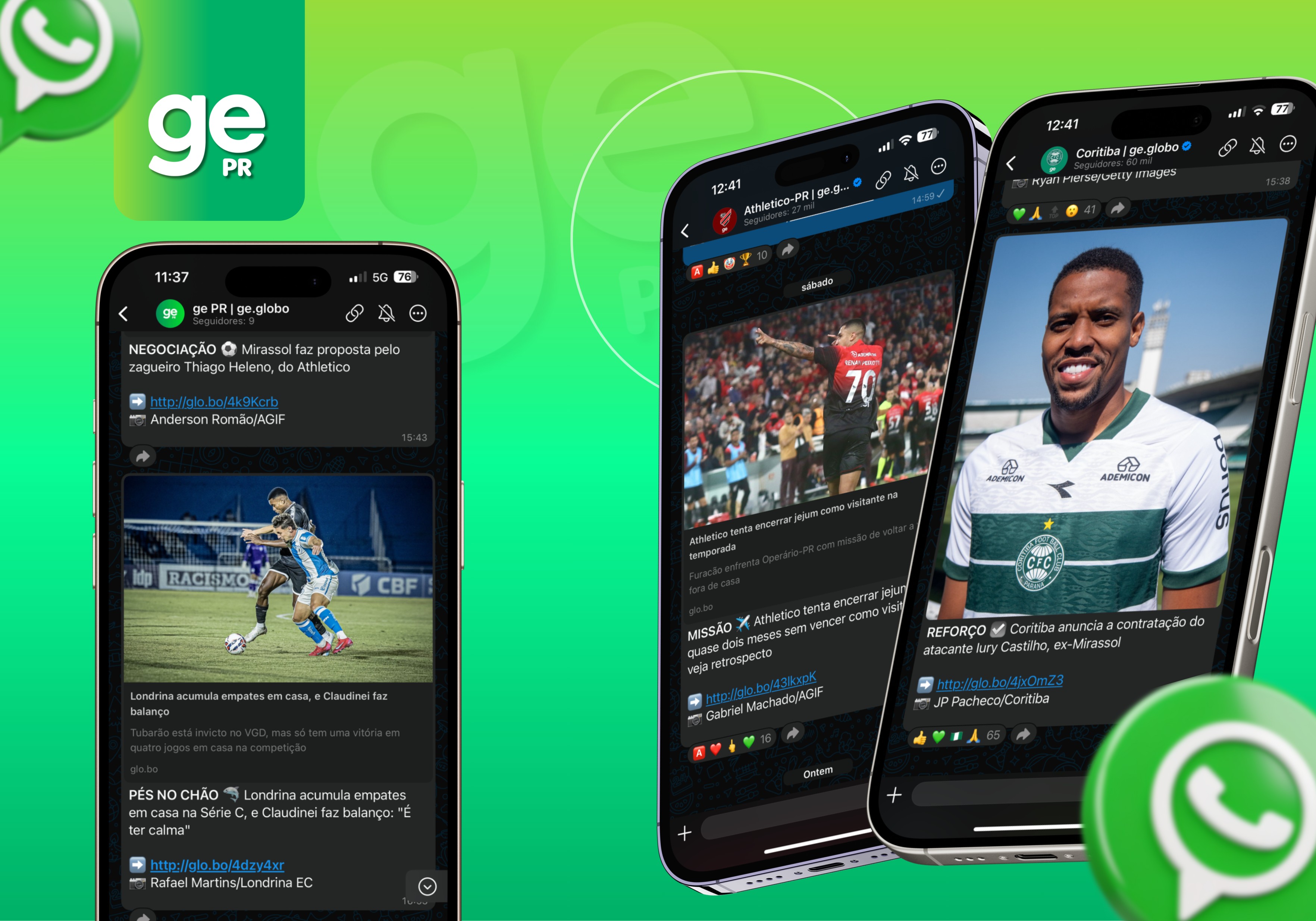 Siga o ge PR nos Canais do WhatsApp; veja como participar | Ge